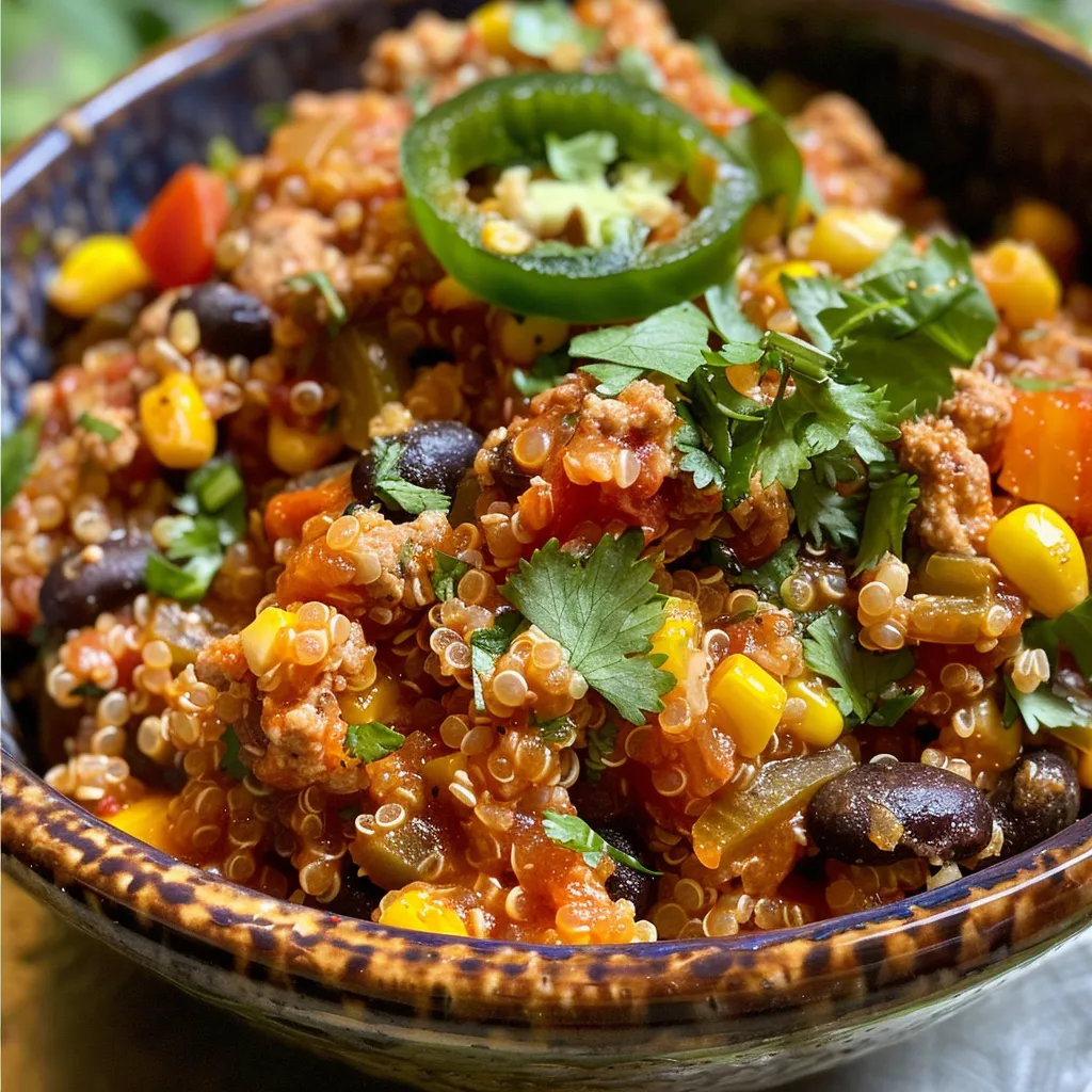 Ground Turkey Quinoa Bowl - Perfect for Friendsgiving!